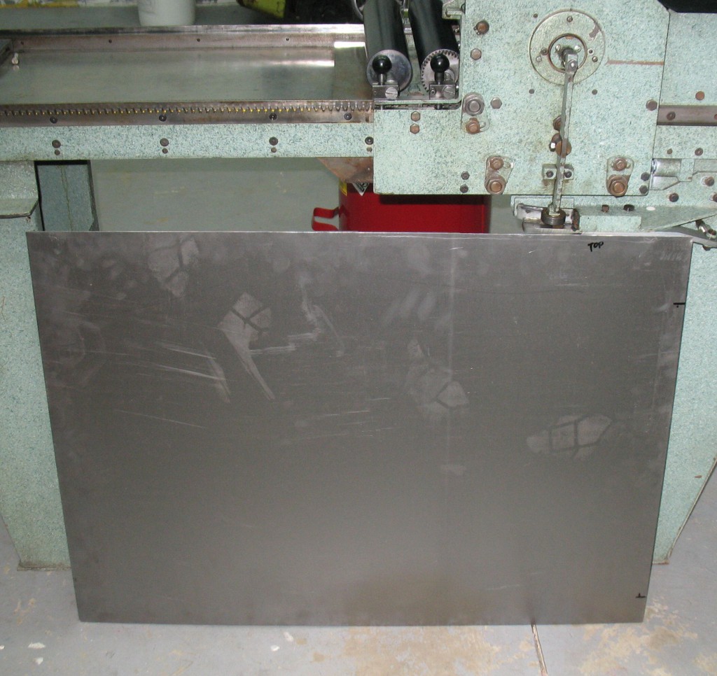 Putting a back on the Challenge Proof Press – the Papertrail